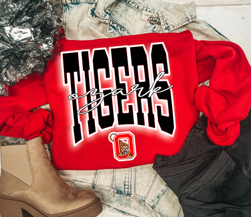 OZARK TIGERS MIXED FONT SWEATSHIRT {{PREORDER}} – Heart of Dixie Boutique